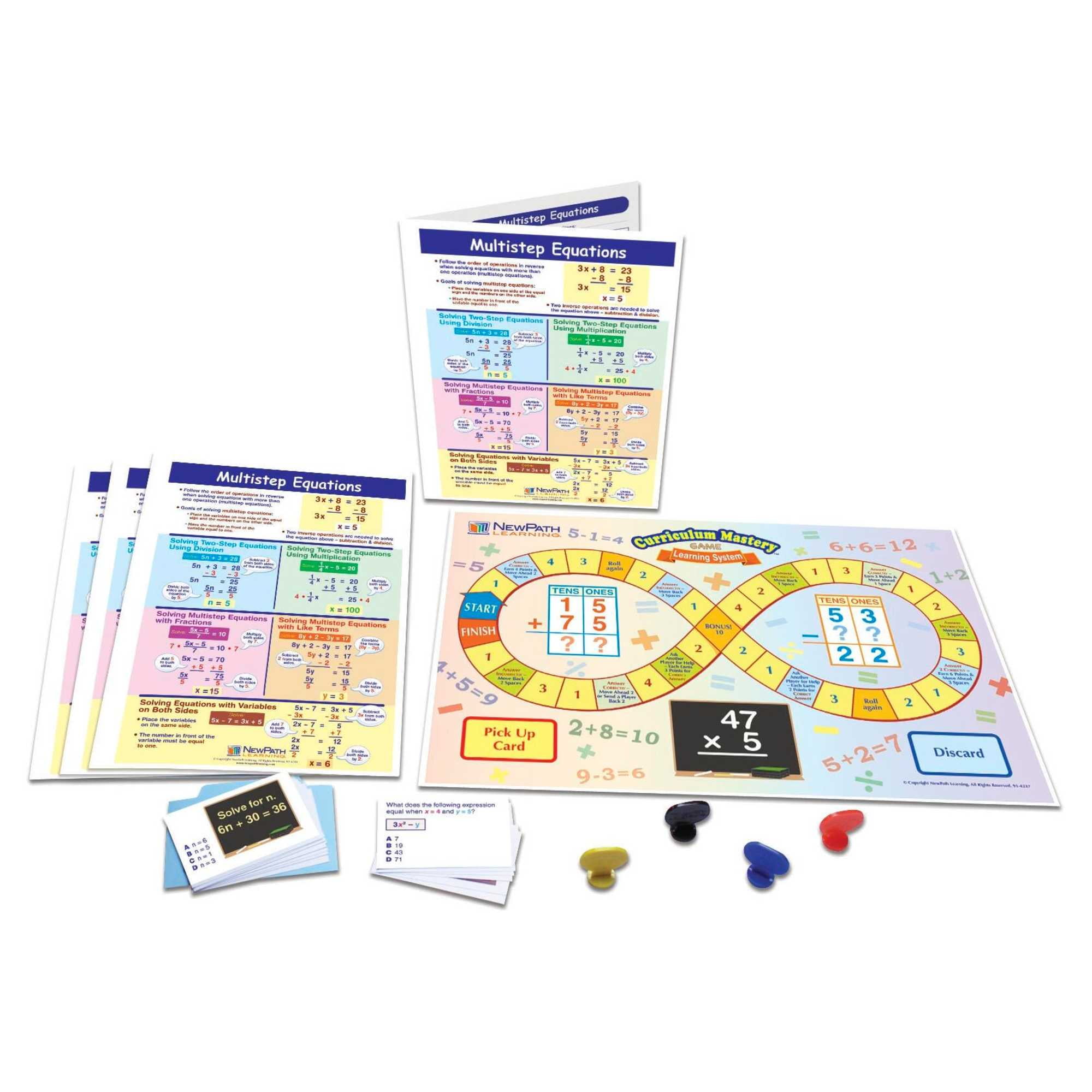 NewPath Learning Multistep Equations Learning Center Game, Grade 6 to 9 ...