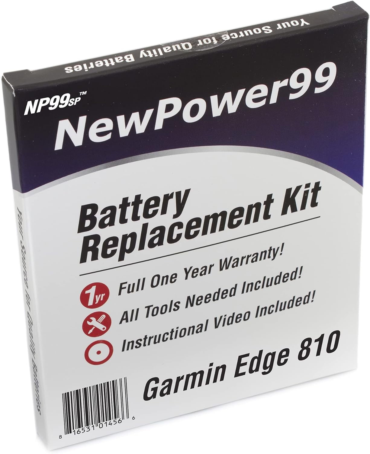 NewPower99 Battery Replacement Kit for Garmin Edge 810 with Tools ...