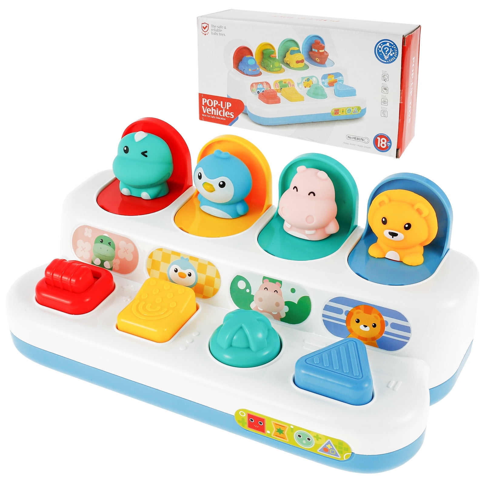 FUYGRCJ Baby Pop Up Toys,Creative Pop-up Interactive Toy,Early Learning Development Toy for ...