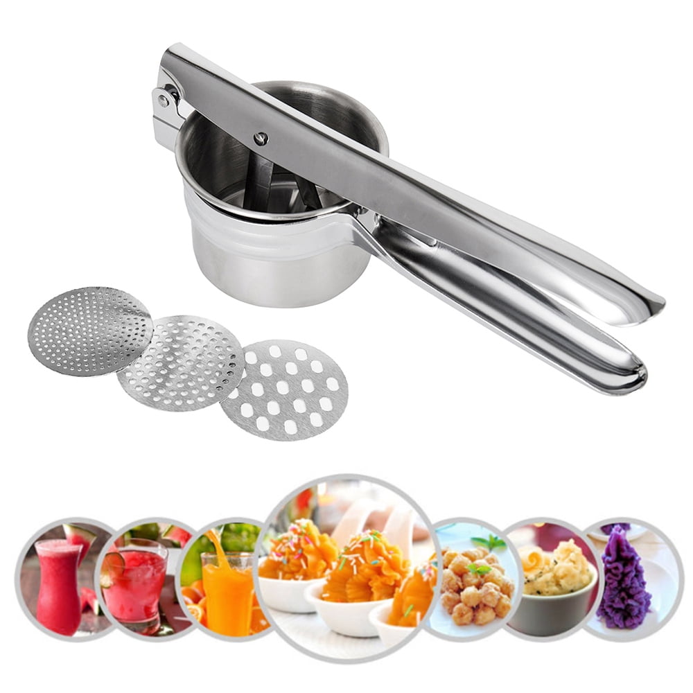 FUYGRCJ Stainless Steel Potato Ricer Heavy Duty Potato Masher Manual ...