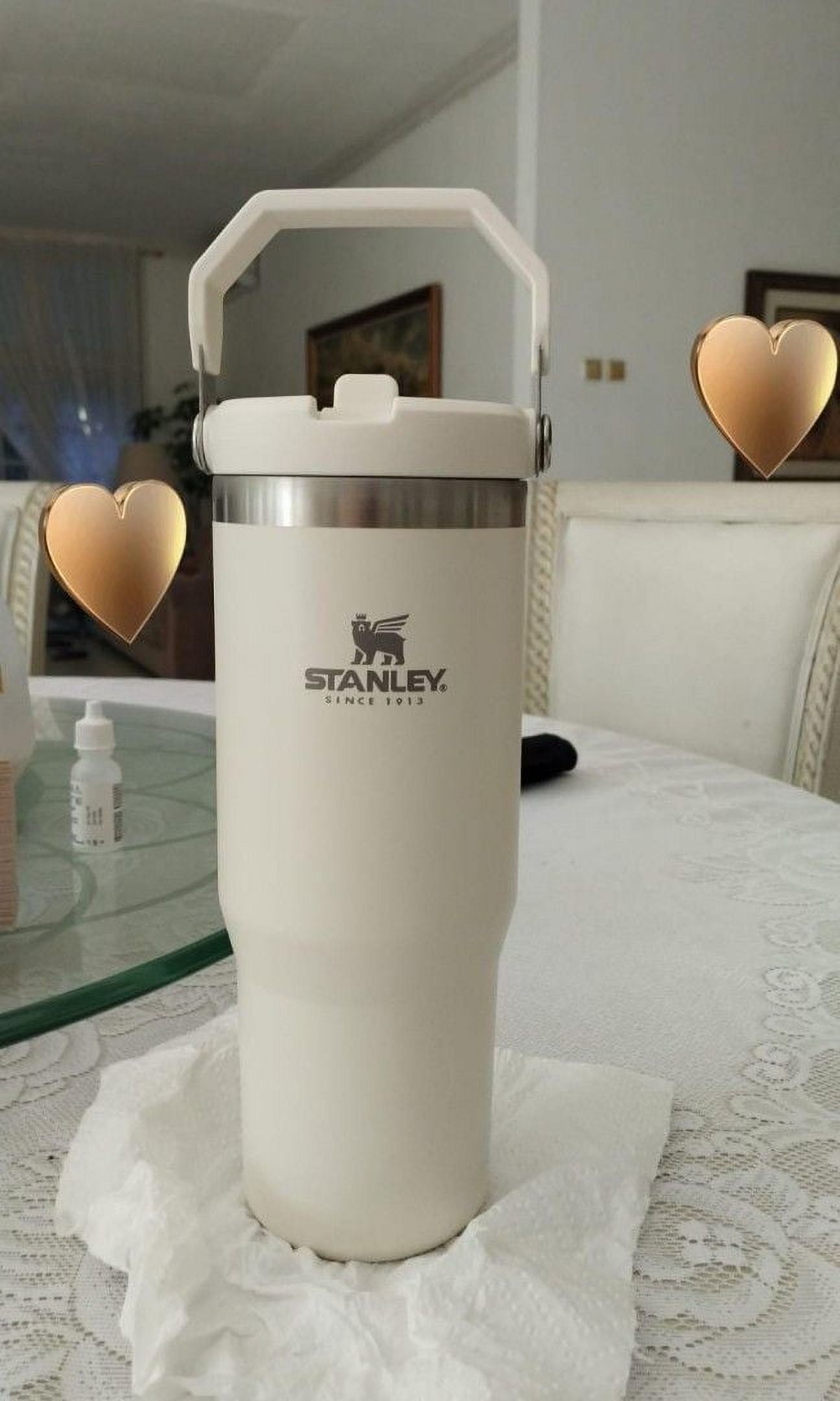 NewStanley IceFlow Stainless Steel Tumbler, 30oz, Cream - Walmart.com