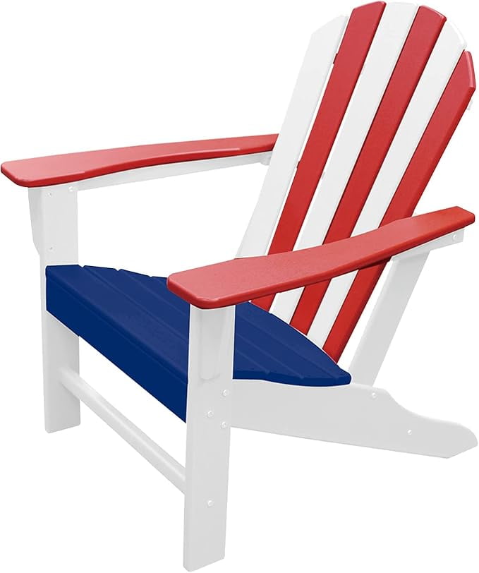 Newtechwood Atlantic Classic Curveback Patriot Plastic Outdoor Patio