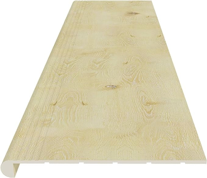 NewTechWood Indoor Flooring Vinyl Stair Tread in Camel Cedar (4-Pieces ...