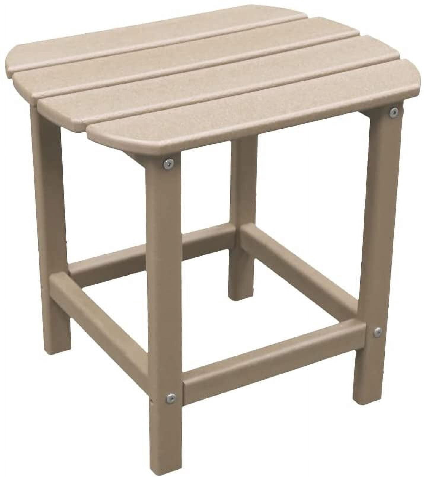 NewTechWood St Charles Antique Plastic Outdoor Side Patio Table ...