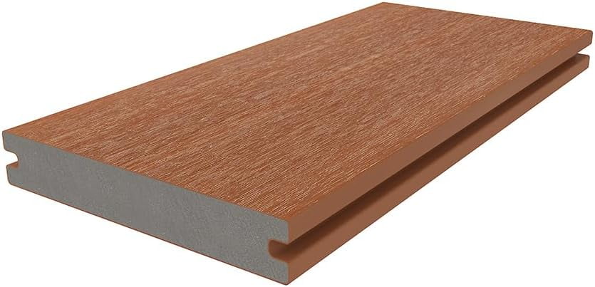 NewTechWood UltraShield Natural 1 in. x 6 in. x 8 ft. Solid with Groove ...