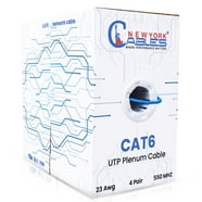 Big-A - Bulk Cat6 Cable 1000ft 23AWG Solid 4 Pair, Cat 6 Ethernet Cable ...