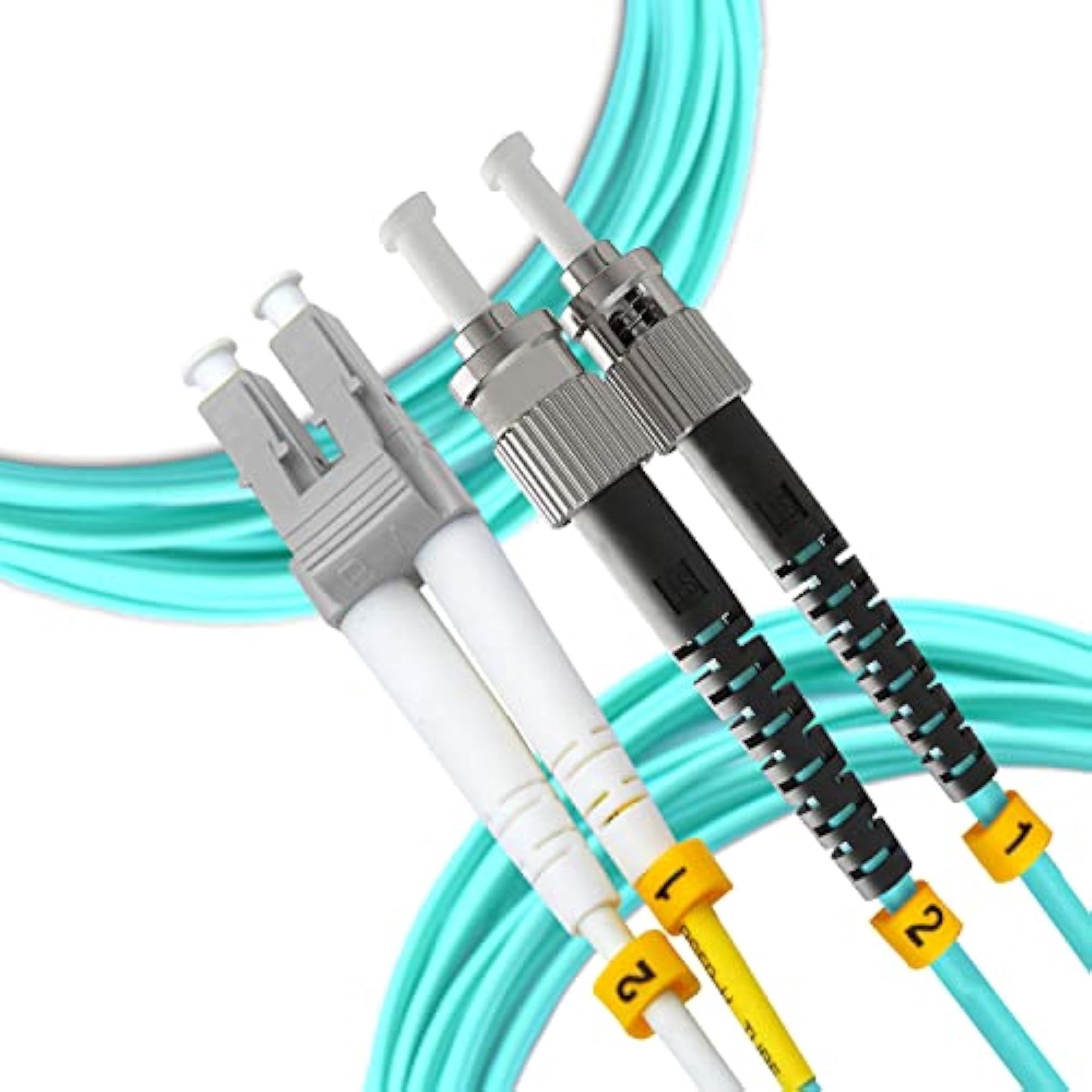 NewYork Cables Fiber Patch Cable | LC to ST Multimode Duplex OM4 50/125 ...
