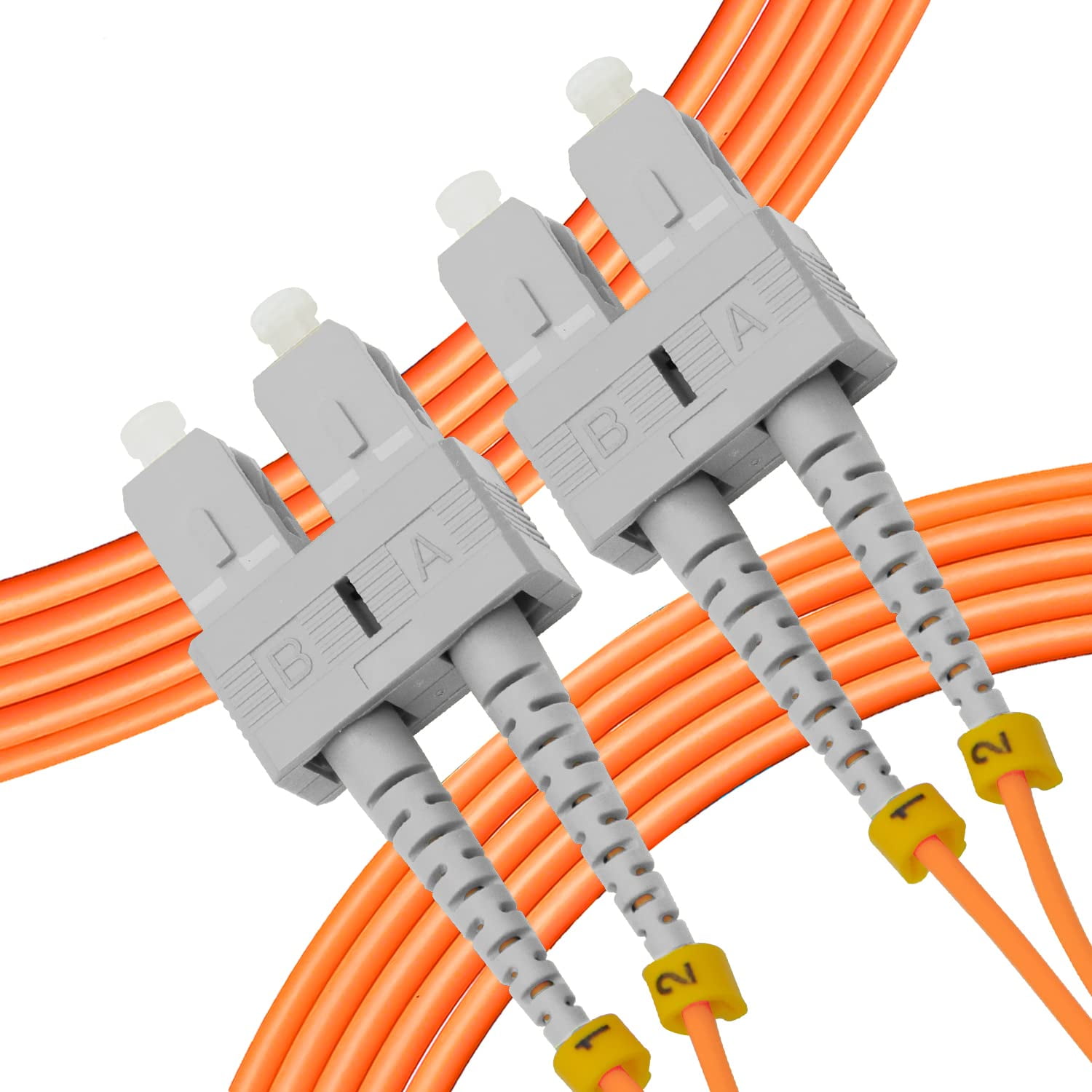 NewYork Cables Fiber Patch | SC to SC OM2 Duplex 50/125 | 15M (49.2ft ...