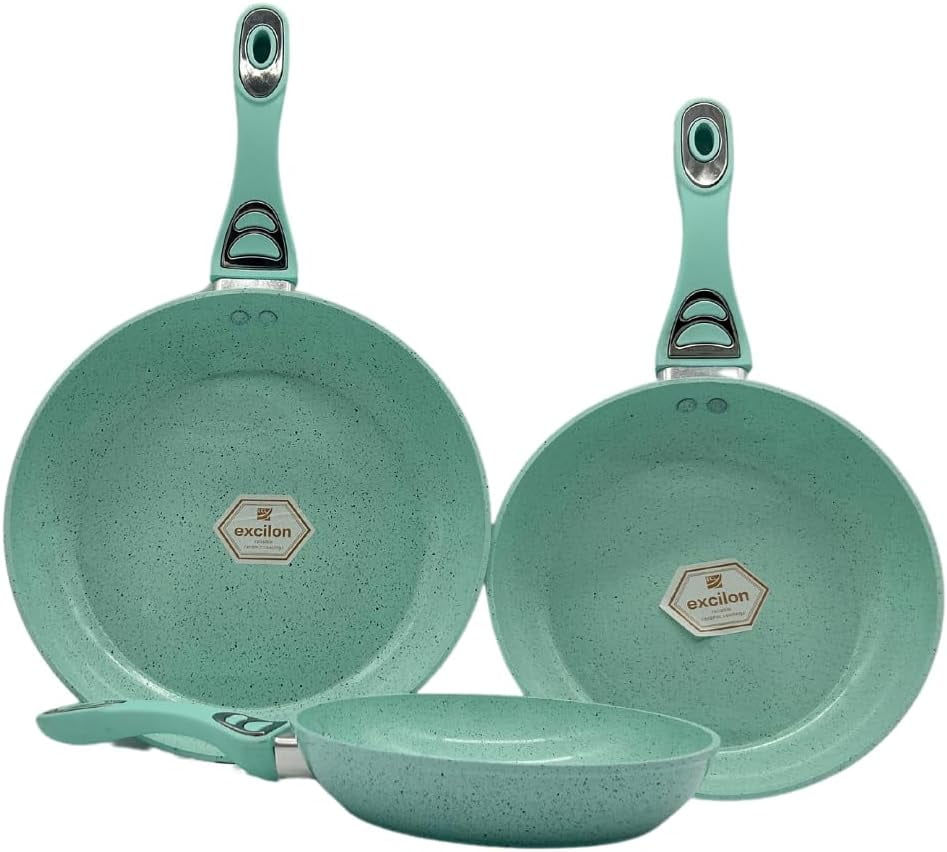 Neware 3-Piece Non Stick Cookware Set Ceramic Finish, Includes 8-Inch ...