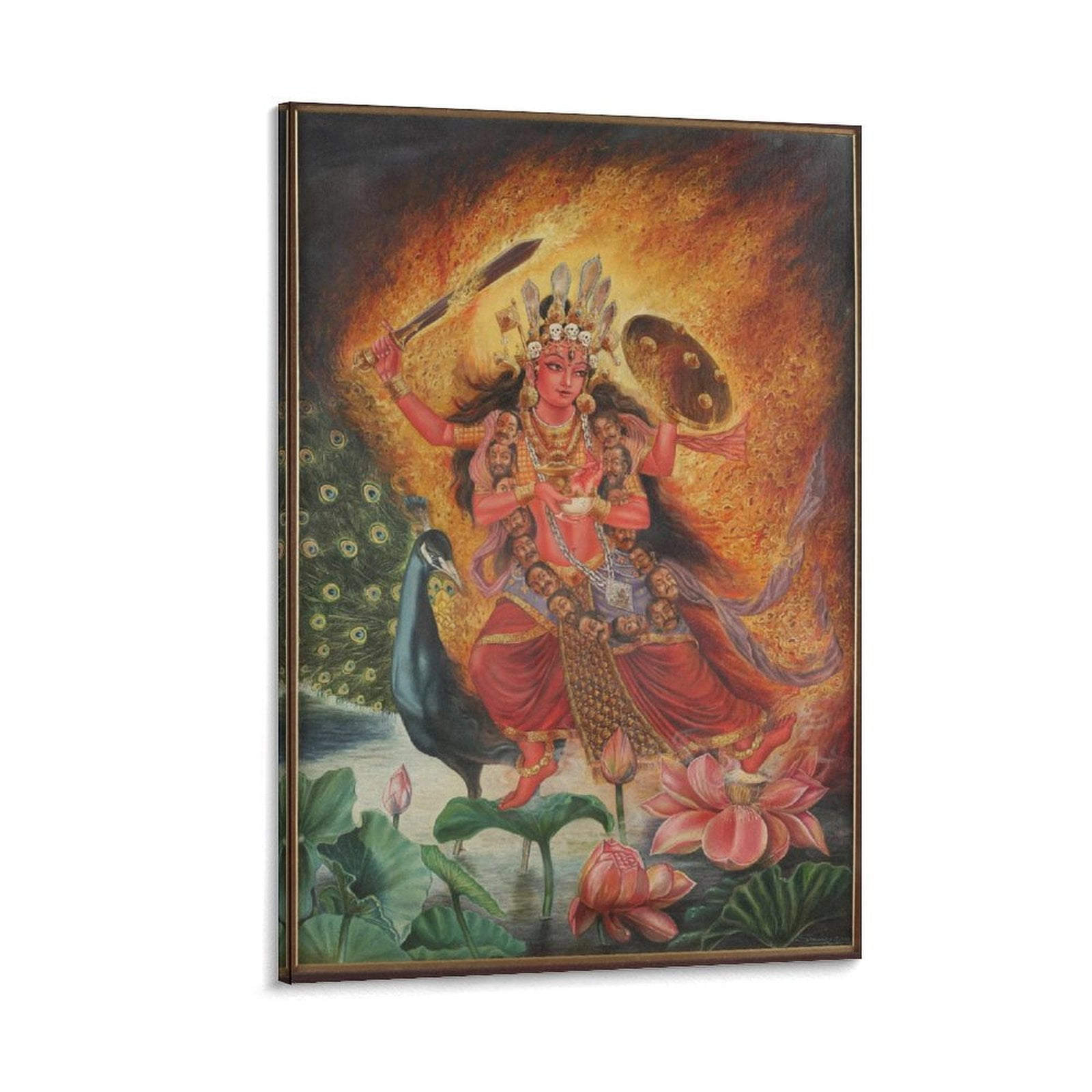 Newari Goddess Kaumari Artworks Picture Print Poster Wall Art Painting ...