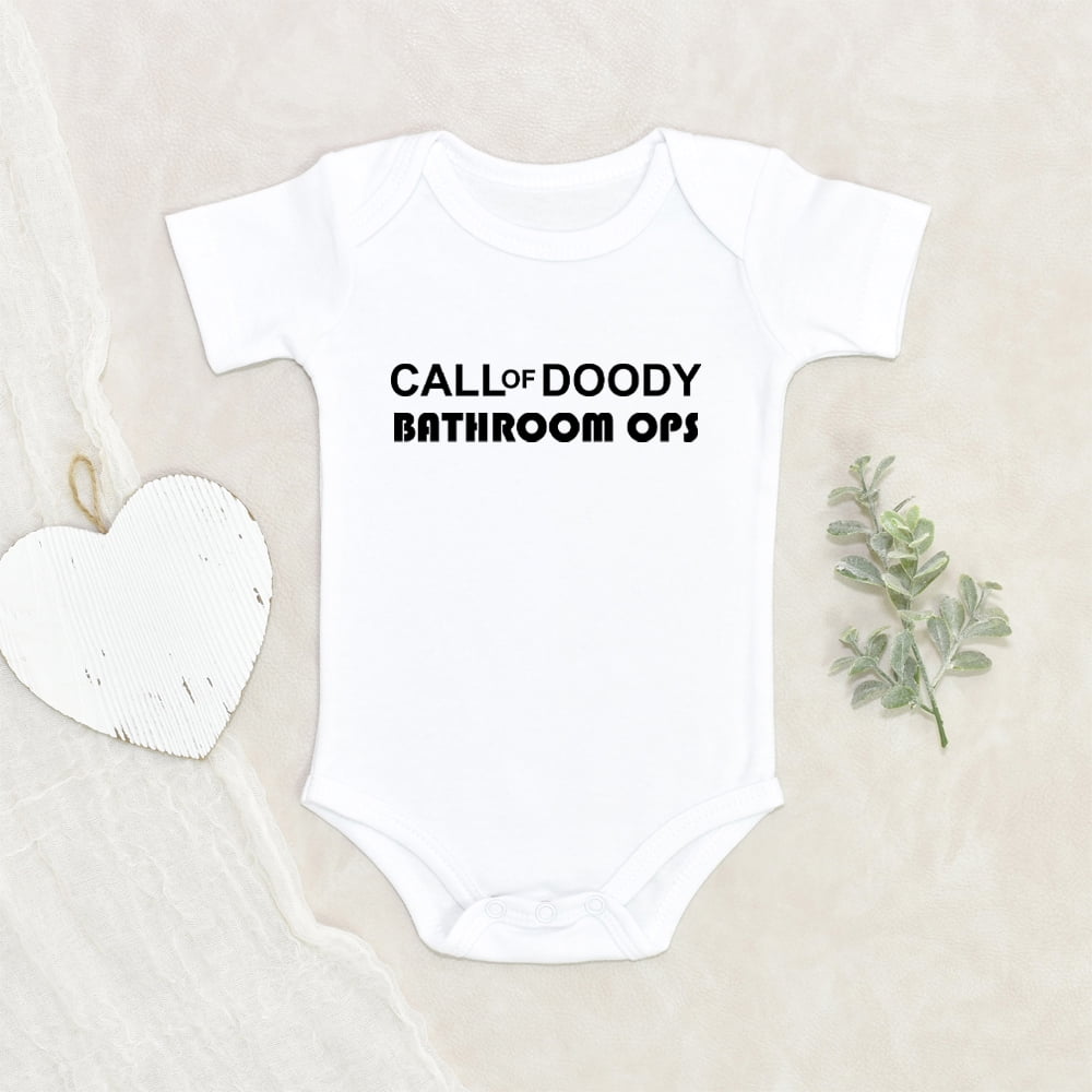 Newbabywishes - Call of Doody Bathroom Ops Pun Baby Clothes for Boys ...