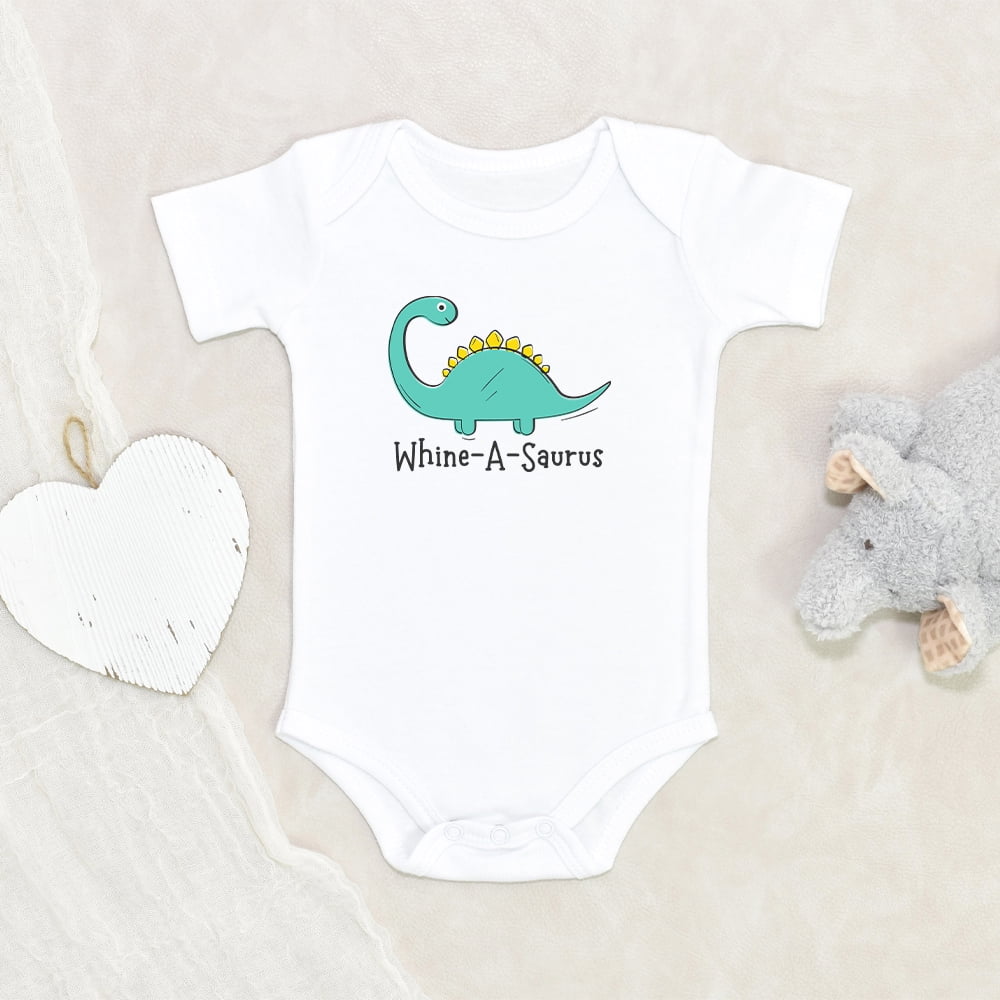 Newbabywishes - Funny Whine A Saurus Baby Clothes for Boys and Girls ...