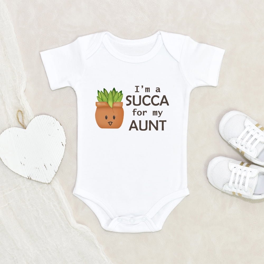 Newbabywishes - I'm a Succa for My Aunt Pun Baby Clothes for Boys and ...