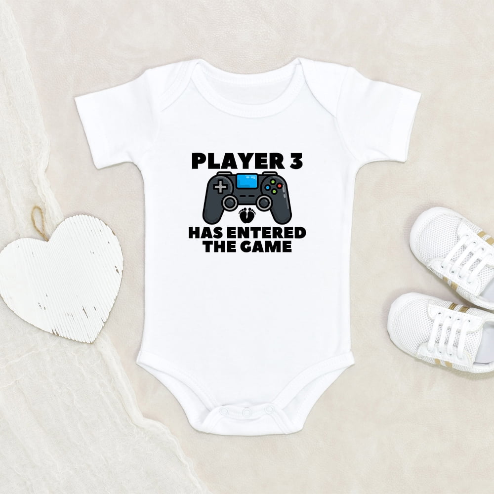 Newbabywishes - Player 3 Has Entered The Game Baby Clothes for Boys and ...