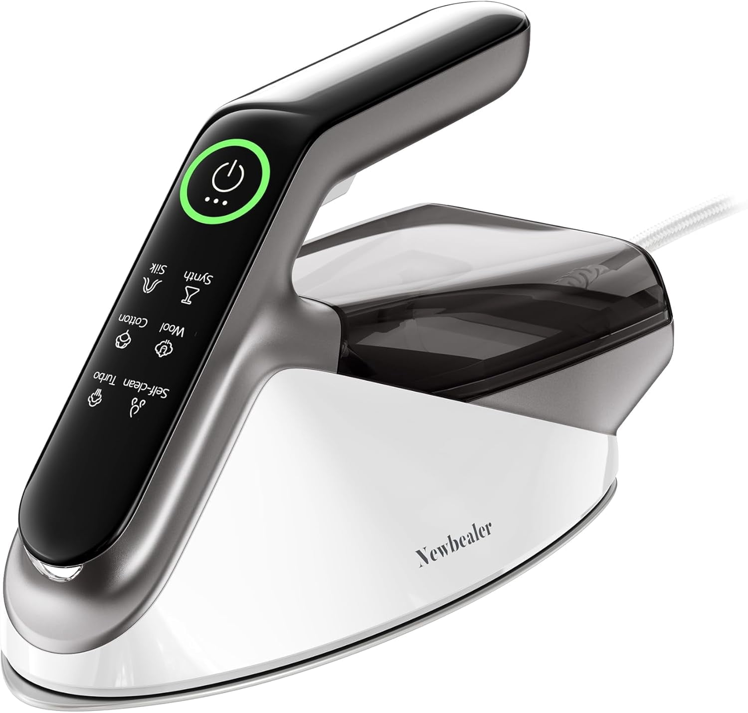 Newbealer Steam Iron for Clothes,2 IN 1 1500W Turbo Iron and Steamer ...