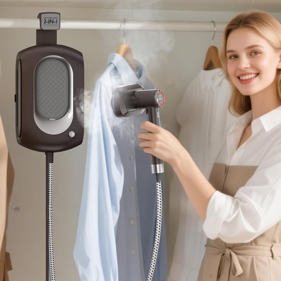 Steamer for Clothes,2-in-1 1550W Turbocharged Garment Steamer & Iron ,3 ...