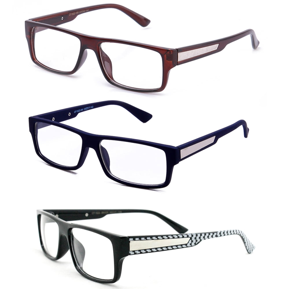 Newbee Fashion - Casual Simple Squared Durable Frames Temple Design ...