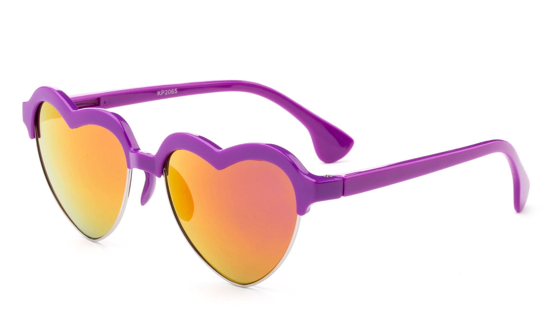 Newbee Fashion - "Hearty" Kyra Kids Heart Shaped Flash/Mirror Semi ...