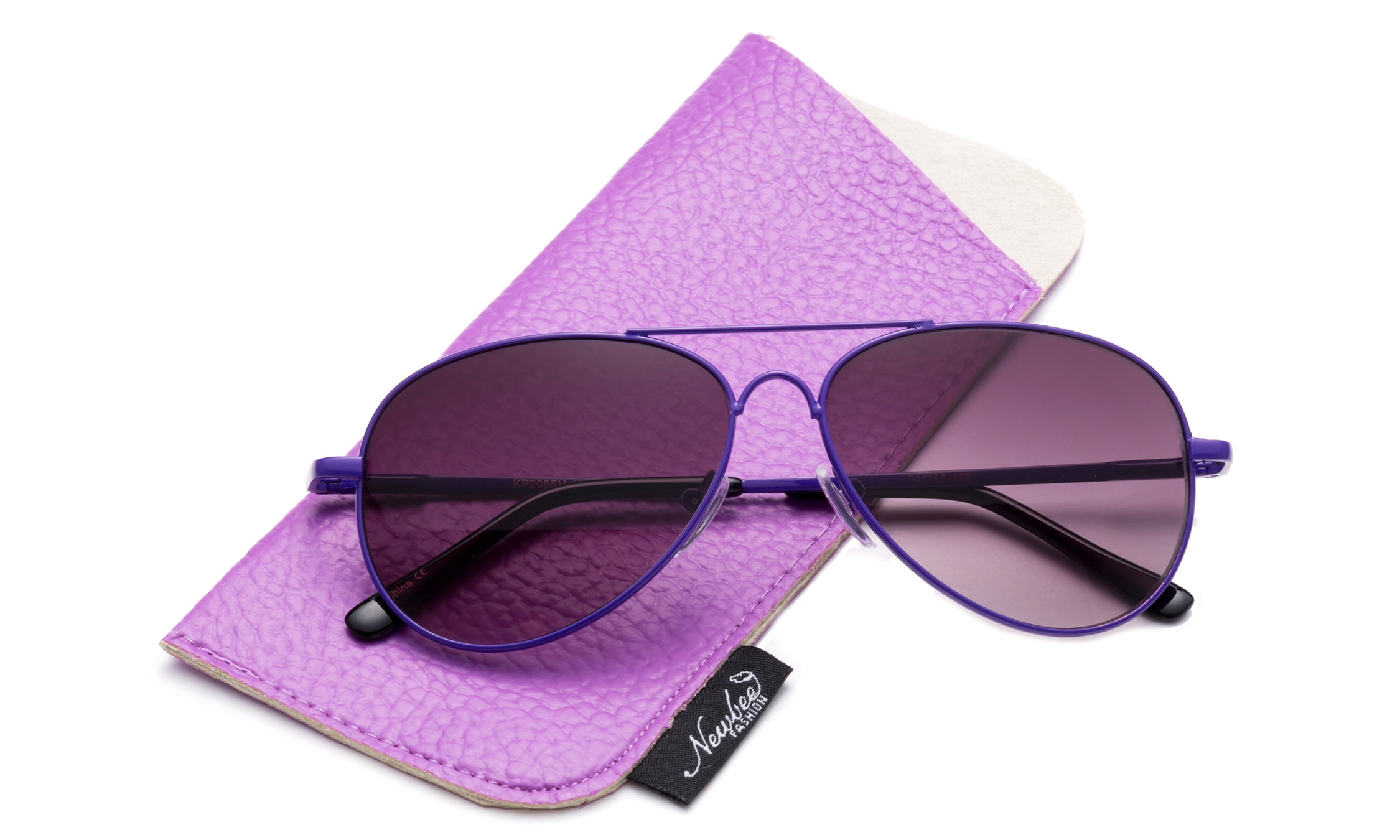 Newbee Fashion- Kids Girls Colored Aviator Sunglasses for Kids UV ...