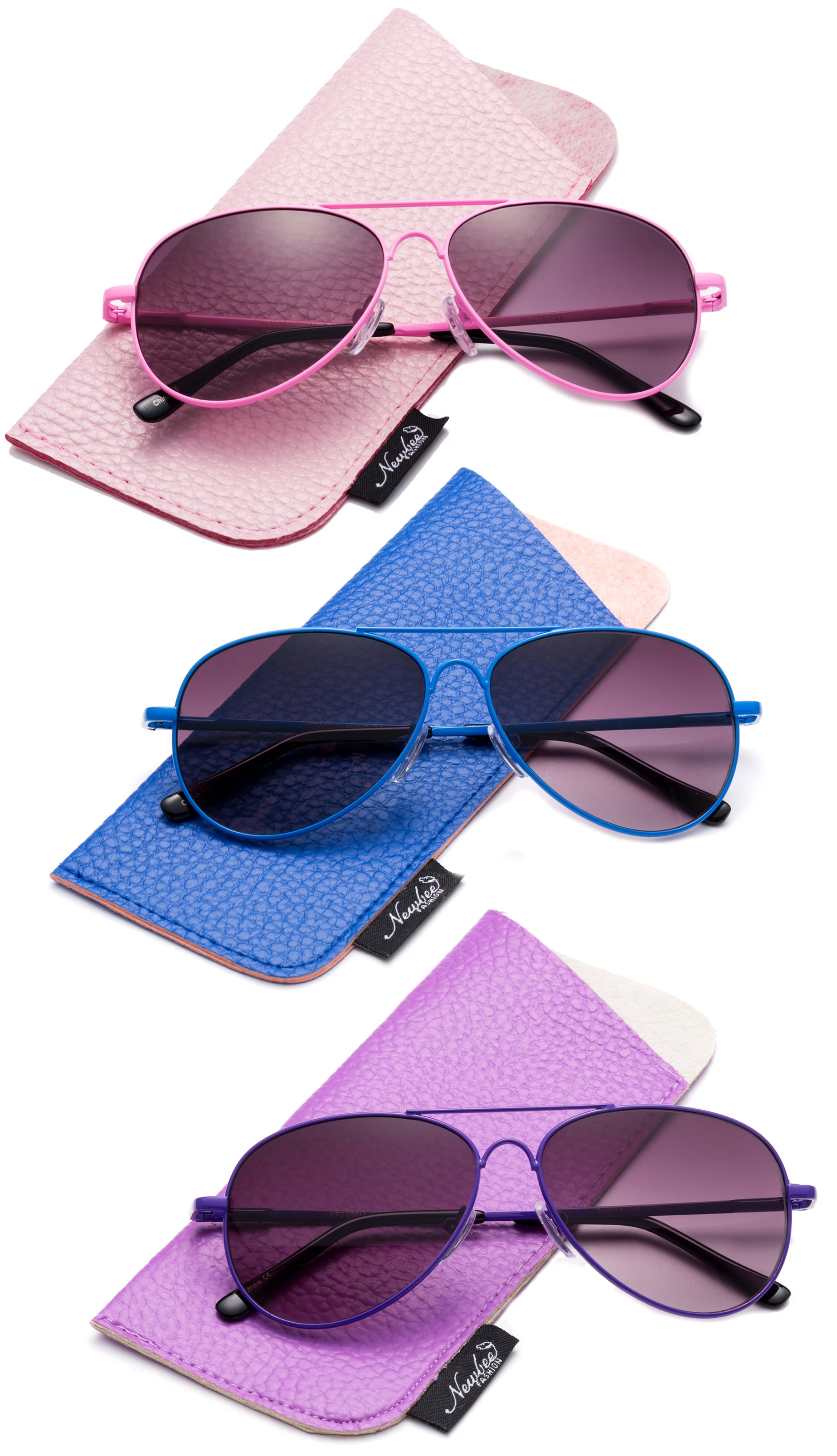 Newbee Fashion, Kids Girls Aviator Sunglasses, UV400 Protection, Spring ...