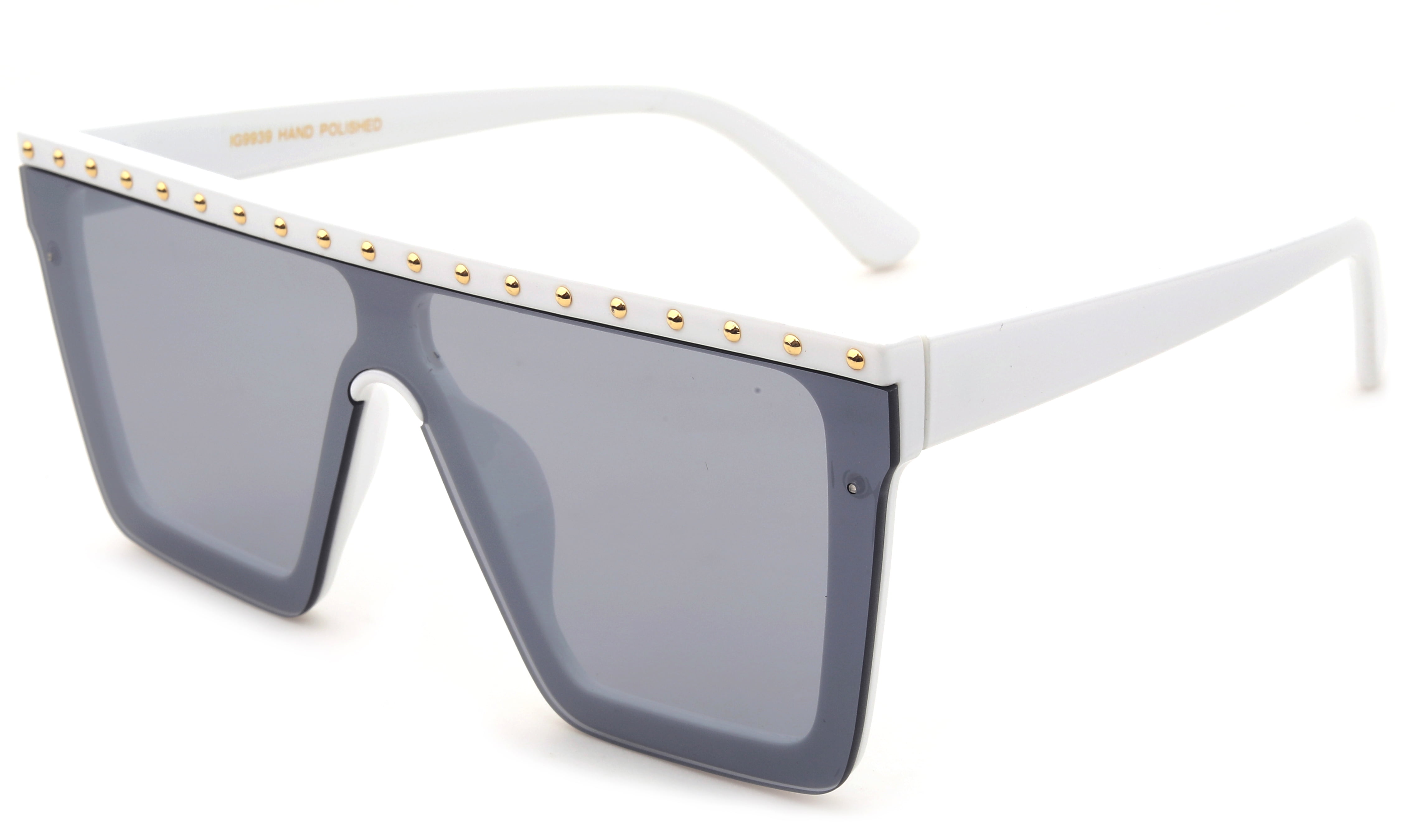 Newbee Fashion One Piece Flat Lens Oversized Fashion Sunglasses for ...