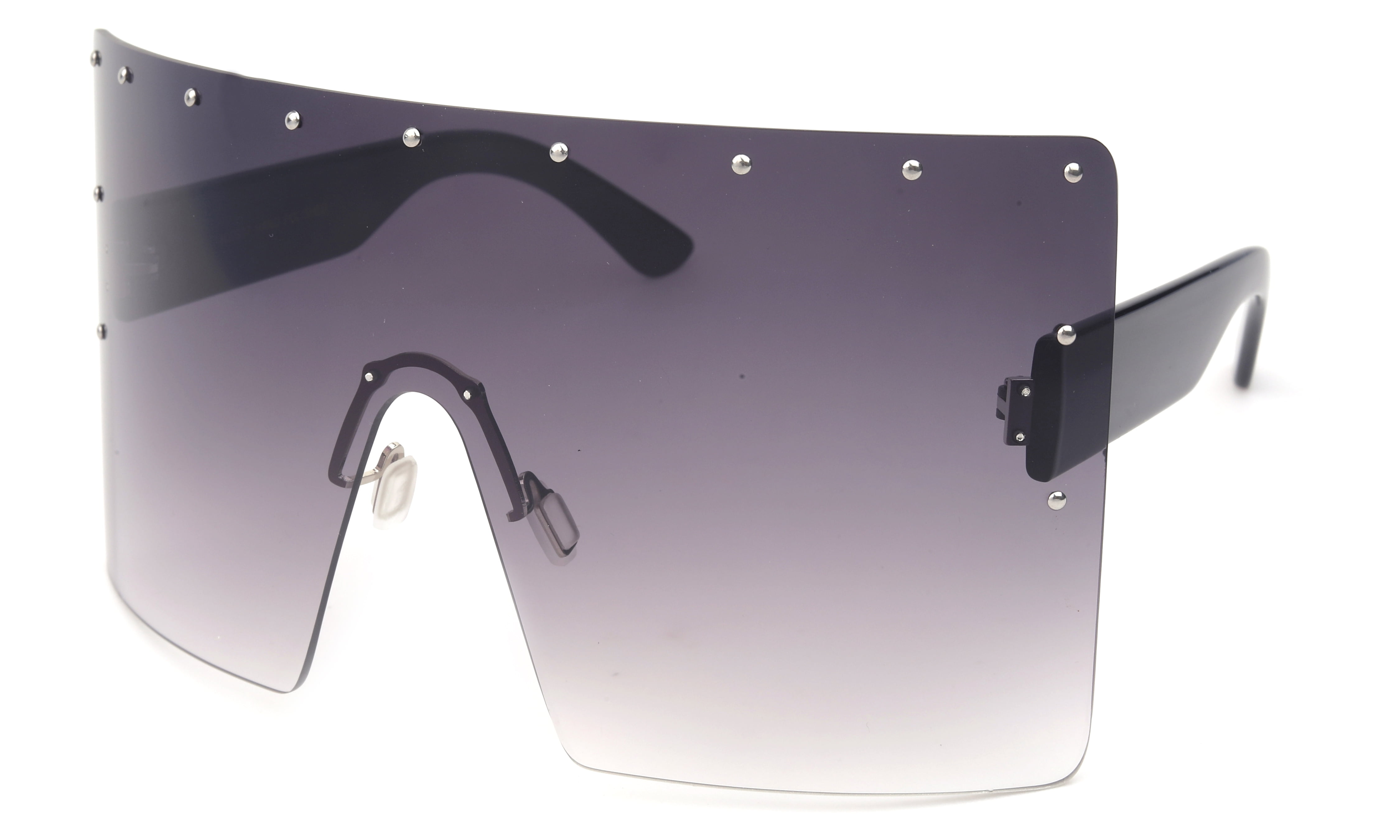 Newbee Fashion One Piece Lens Oversized Square Rimless Large Fashion ...