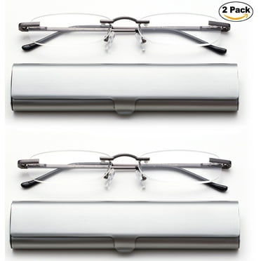 M+ Readers 180° Flex Temples Jean Dgun +1.50 Reading Glasses with Case ...