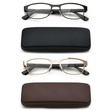 Quality Unisex Retro Round Reading Glasses Spring Hinge Stainless Steel ...