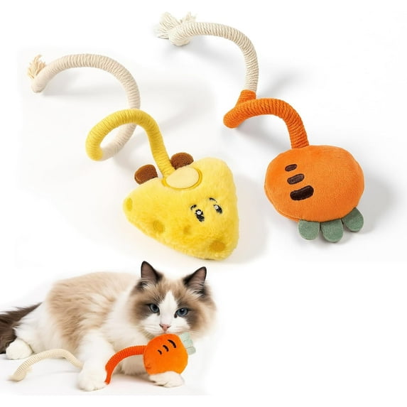 Newborn 2 Packs Cat Rope Toys ,Cat Chew Interactive Toy, Bite Resistant ...