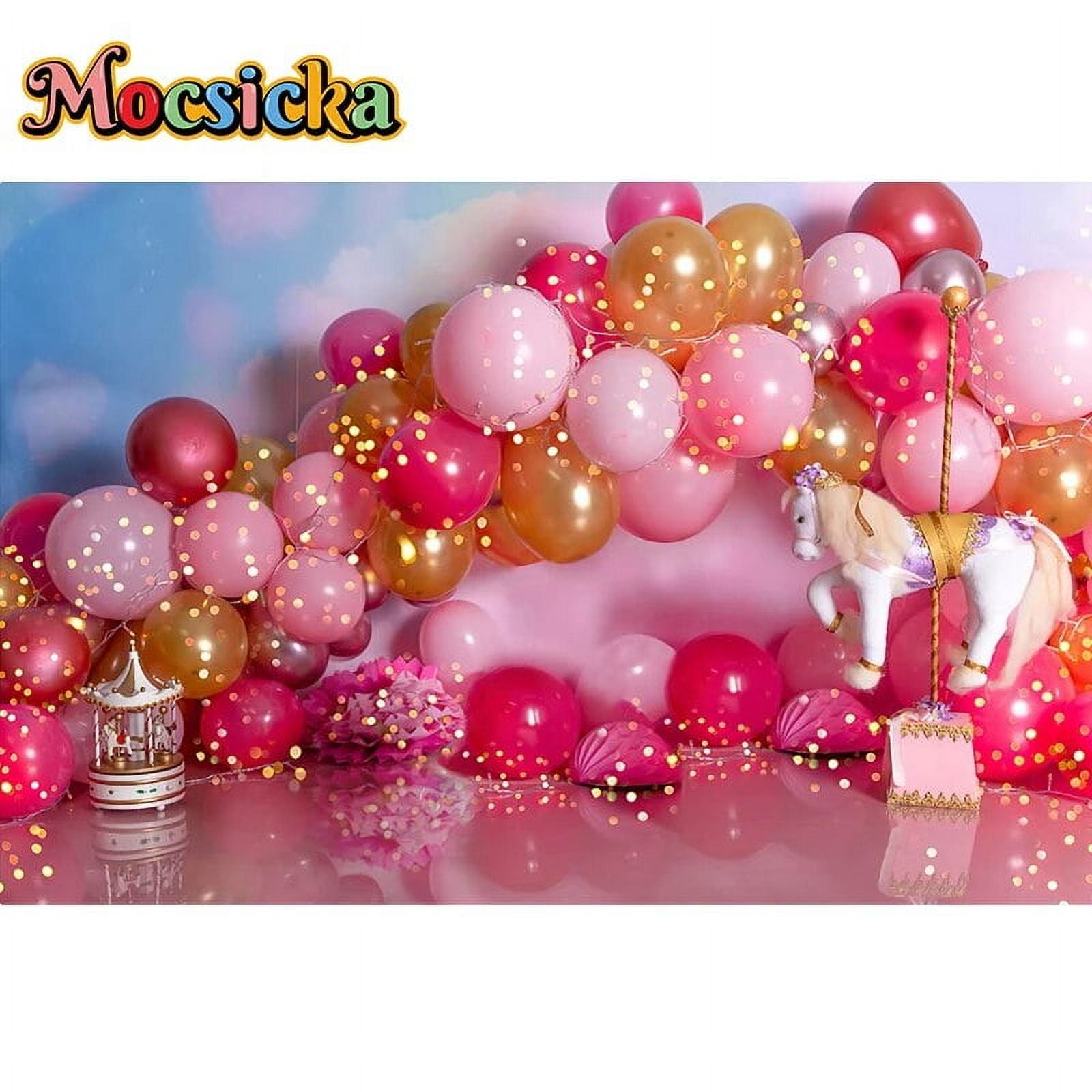 Newborn Baby 1st Birthday Backdrop Cake Smash Girl Boy Balloon Tent ...