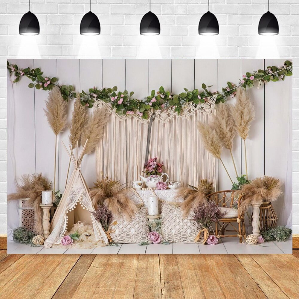 Newborn Baby 1st Birthday Backdrop Cake Smash Girl Boy Pink Blue ...