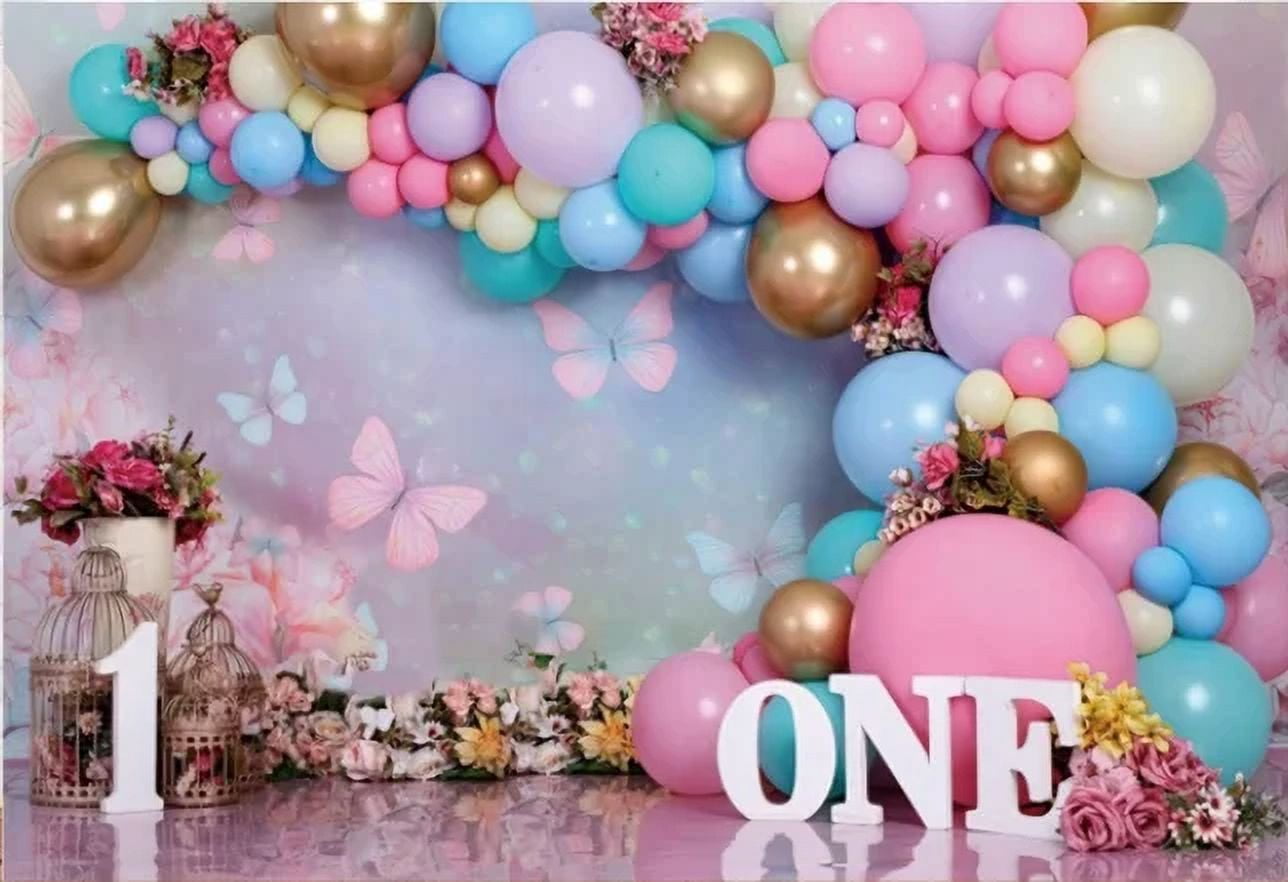 Newborn Baby 1st Birthday Backdrop for Girl Boy First Birthday Party ...