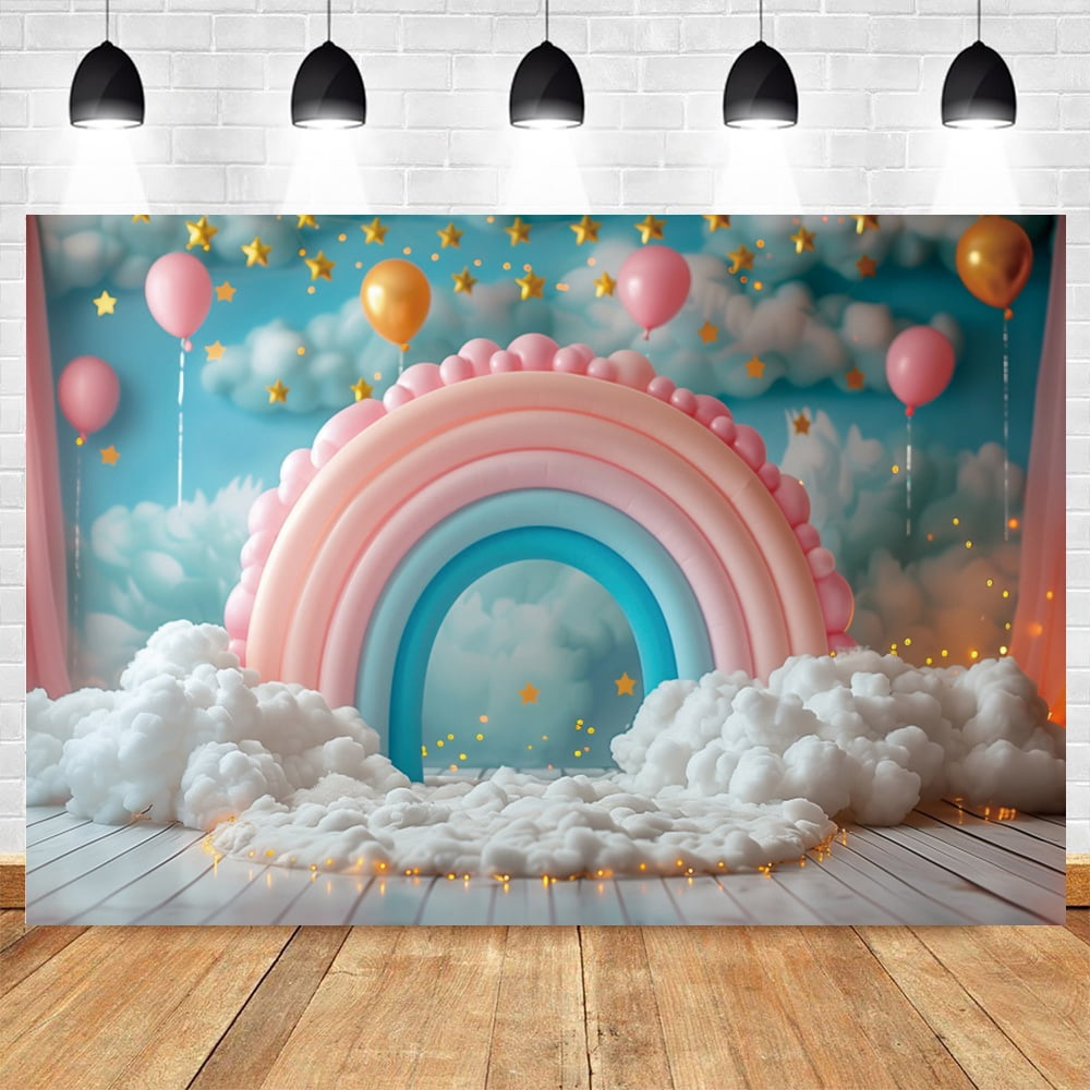 Newborn Baby 1st Birthday Photography Backdrop for Girl Boy Happy ...