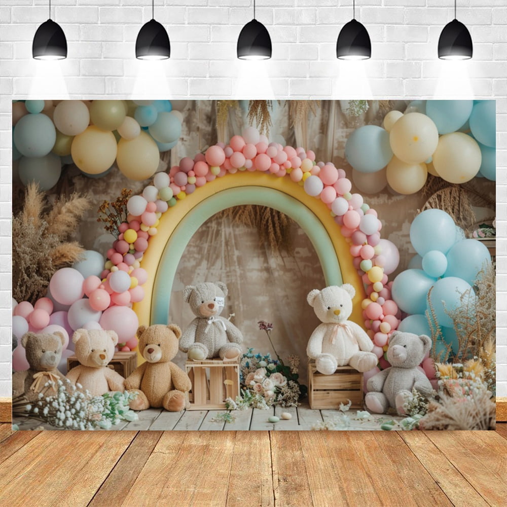 Newborn Baby 1st Birthday Photography Backdrop for Girl Boy Happy ...