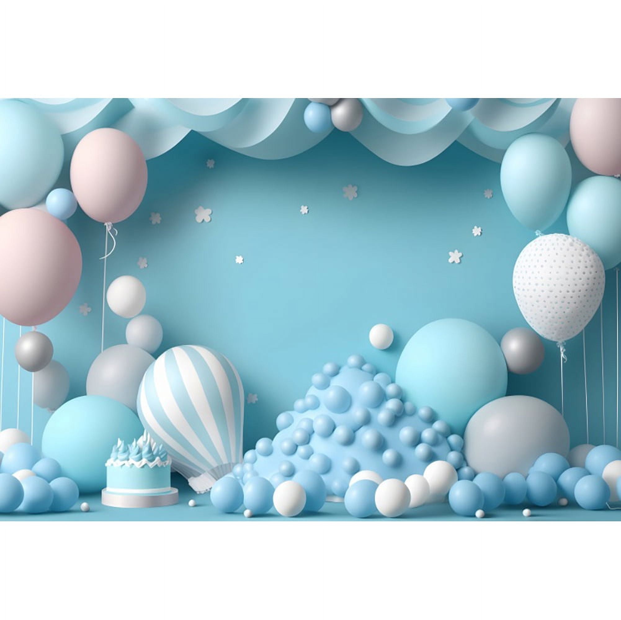 Newborn Baby Birthday Backdrop Wall Cake Table Background Flowers ...