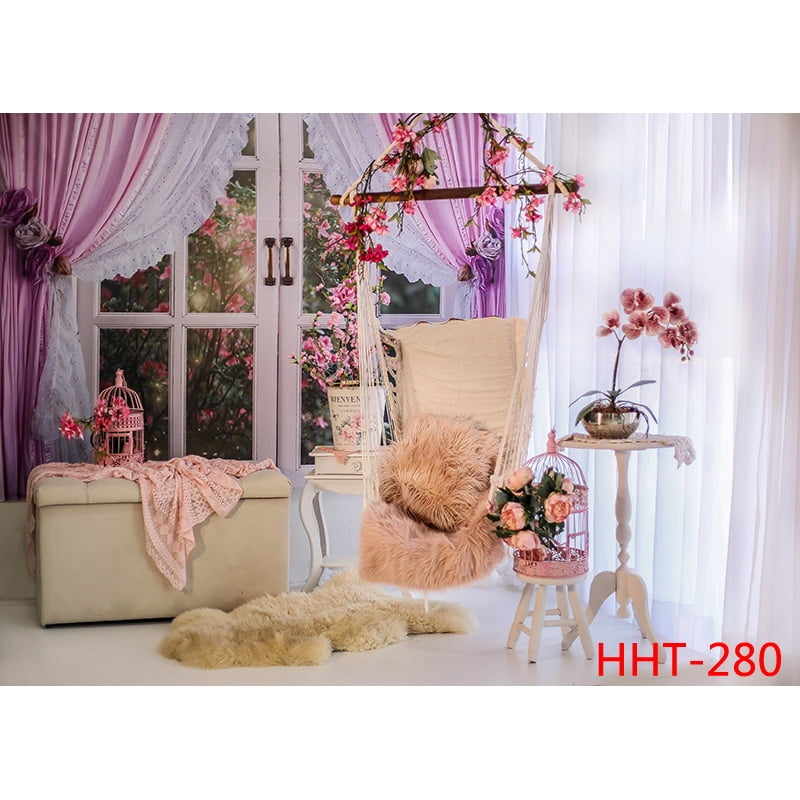 Newborn Baby Birthday Background First Birthday Party Balloon Flower ...