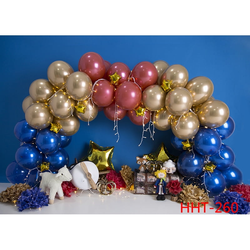 Newborn Baby Birthday Background First Birthday Party Balloon Flower ...