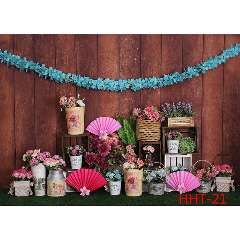Newborn Baby Birthday Background First Birthday Party Balloon Flower ...