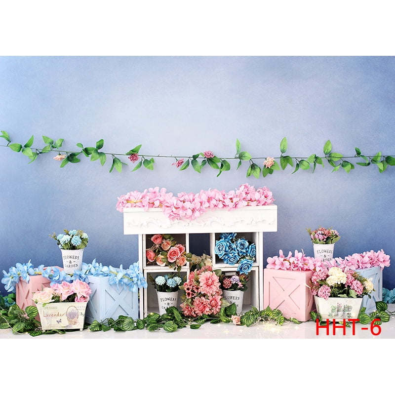 Newborn Baby Birthday Background First Birthday Party Balloon Flower ...
