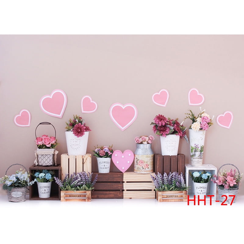 Newborn Baby Birthday Background First Birthday Party Balloon Flower ...