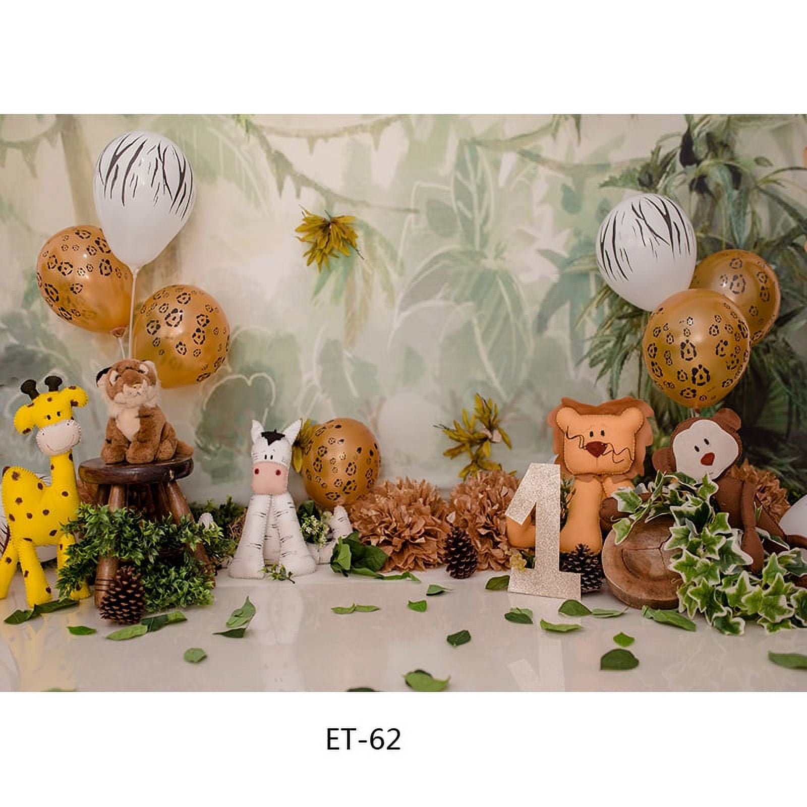 Newborn Baby Birthday Background First Birthday Party Balloon Flower ...