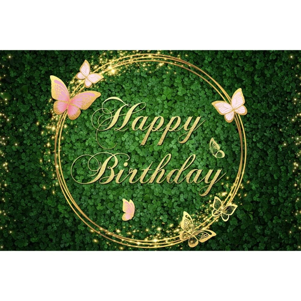 Newborn Baby Birthday Party Backdrop Butterfly Custom Name Boho Baby ...