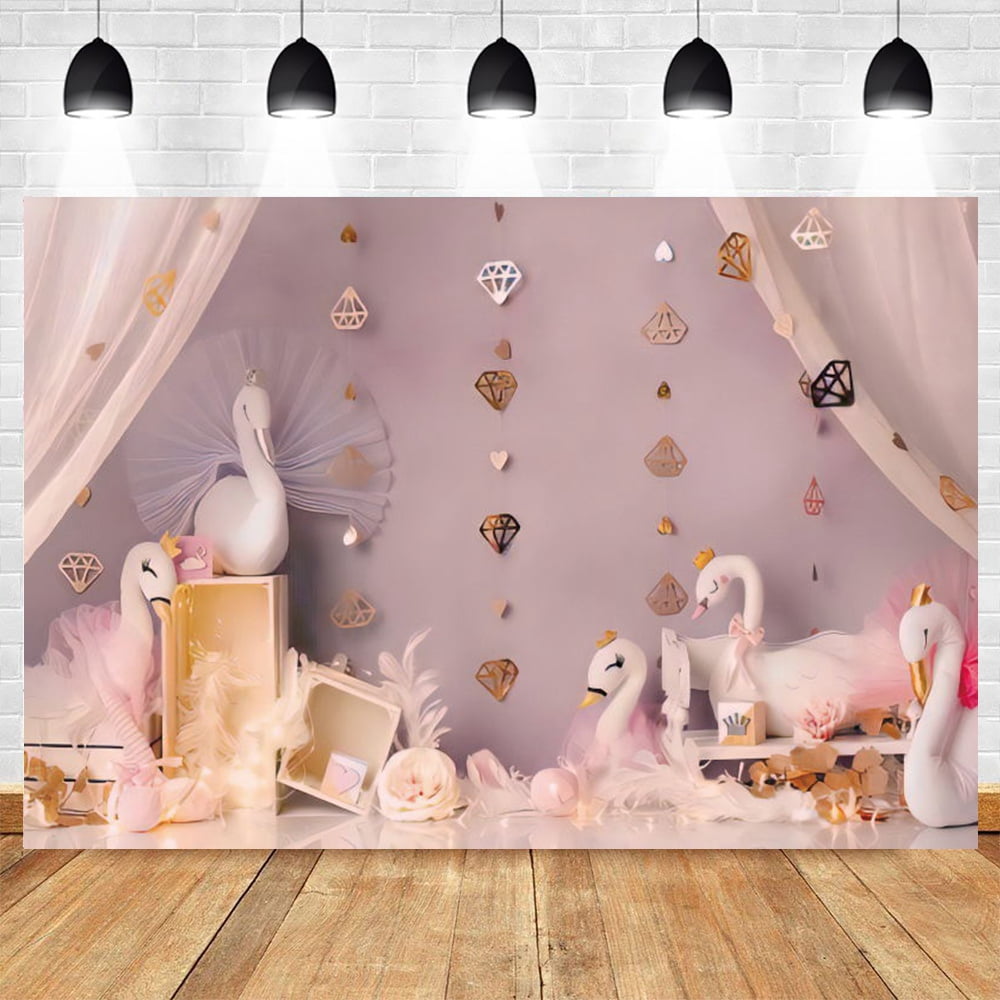 Newborn Baby Birthday Party Balloons Cake Smash Interior Room ...