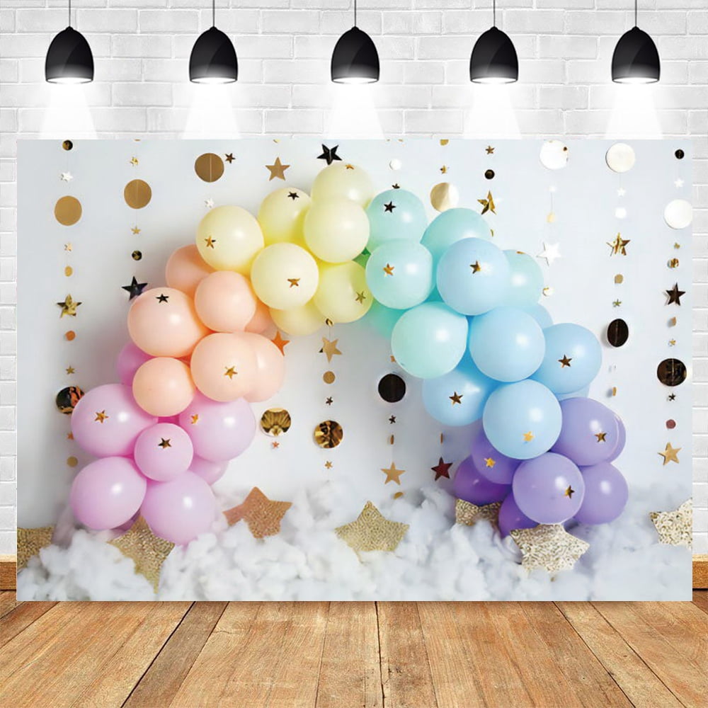 Newborn Baby Birthday Party Balloons Cake Smash Interior Room ...