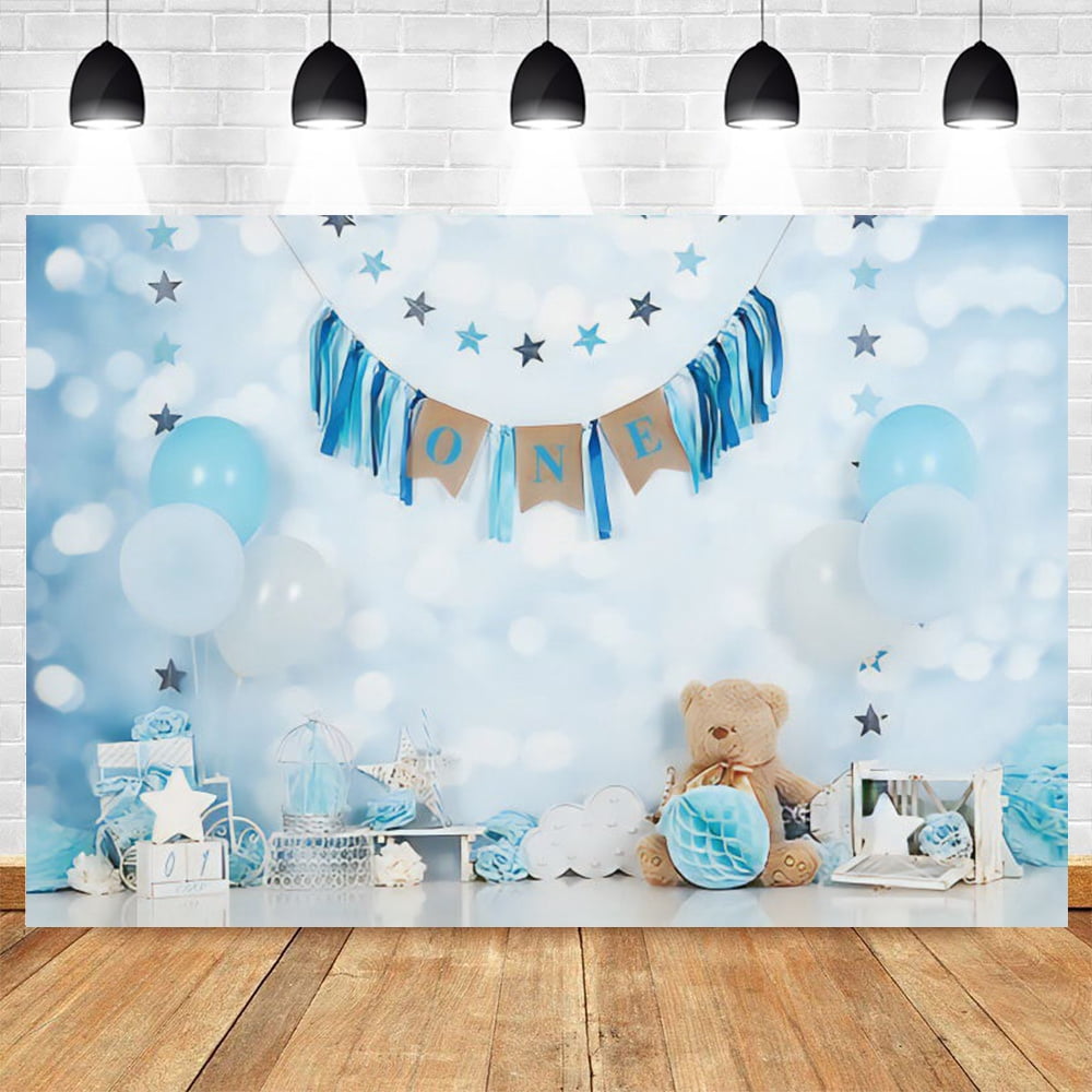 Newborn Baby Birthday Party Balloons Cake Smash Interior Room ...