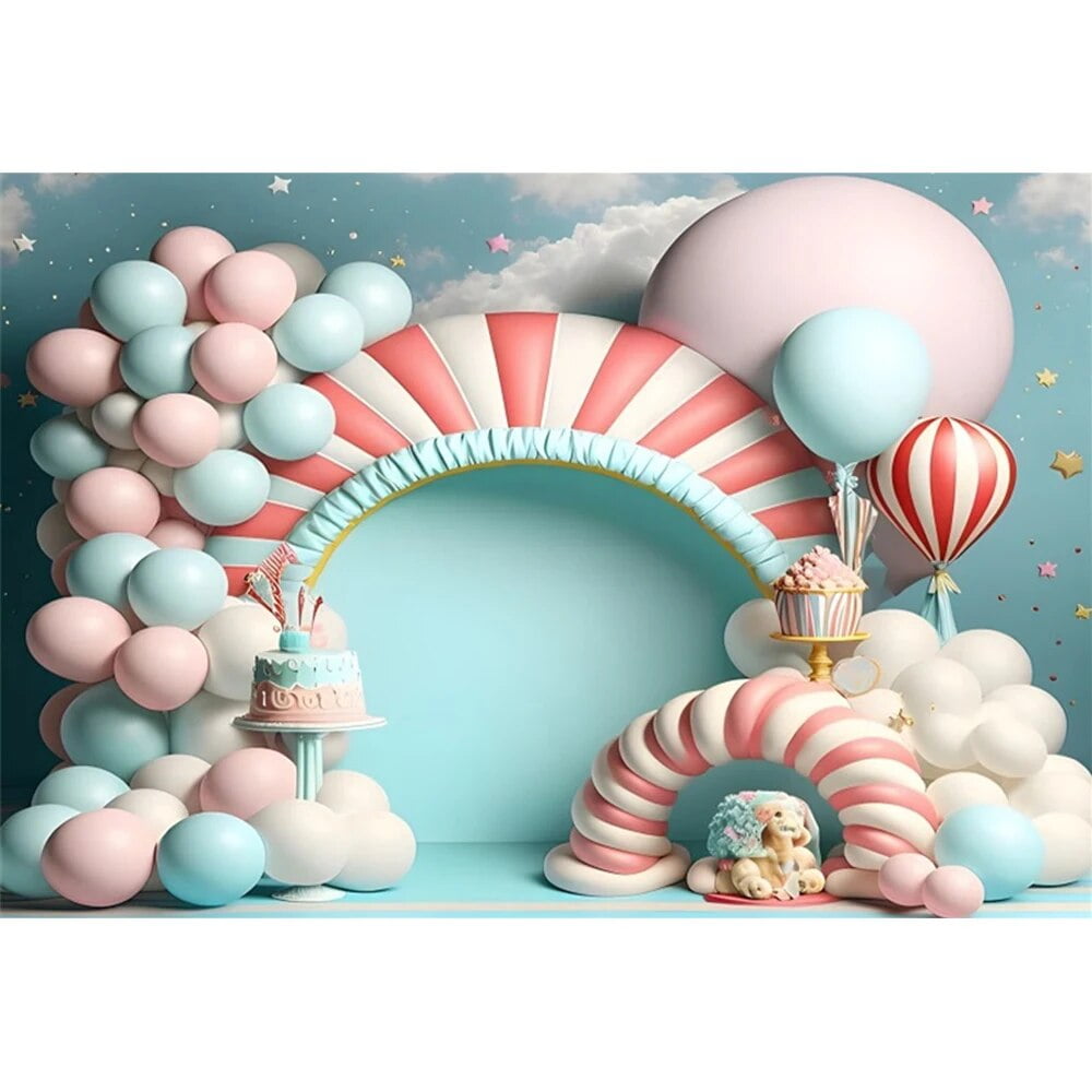 Newborn Baby Birthday Party Decoration Backdrop Baby Shower Fairy ...