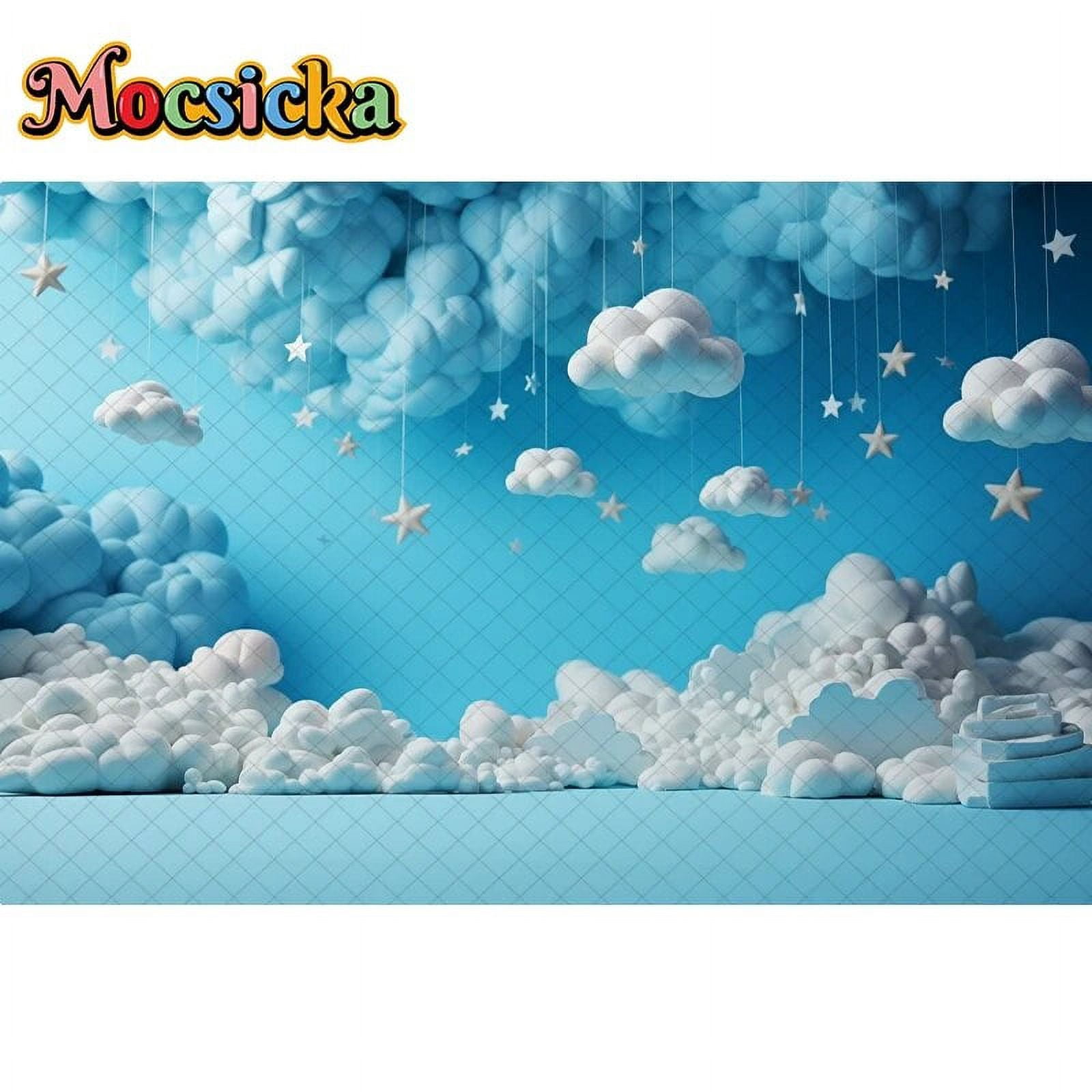 Newborn Baby Birthday Party Photo Backdrop Balloon Bear Decor Props 1st ...