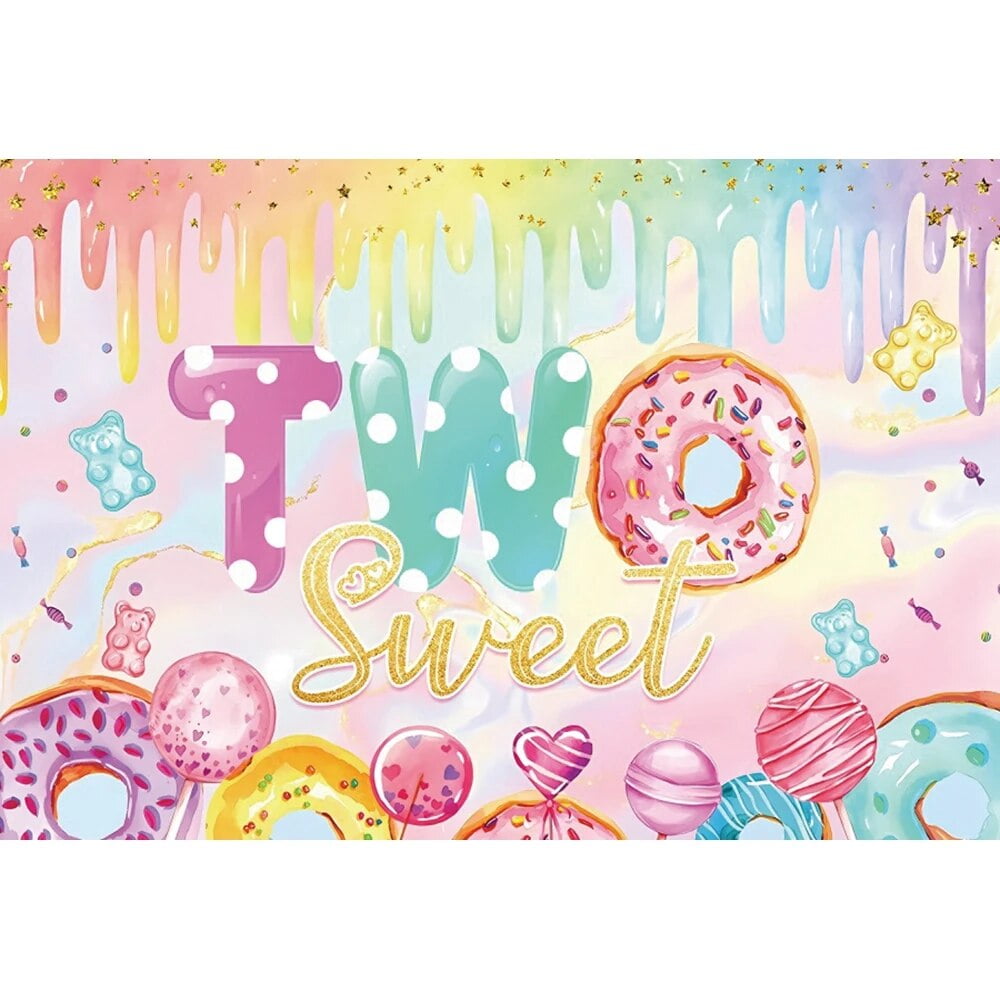 Newborn Baby Birthday Photography Backdrop Ice Cream Cake Candy Bar ...