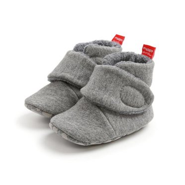 Baby Boys Girls Fleece Booties Infant Cotton Socks Newborn Soft Sole ...