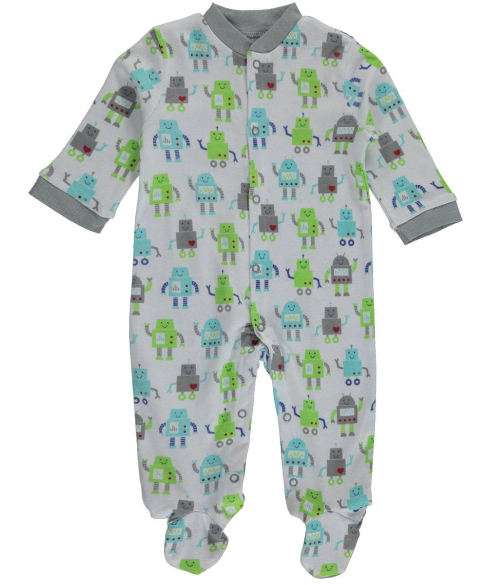 Newborn Baby Boys Snap Sleep N Play - Robot - Walmart.com
